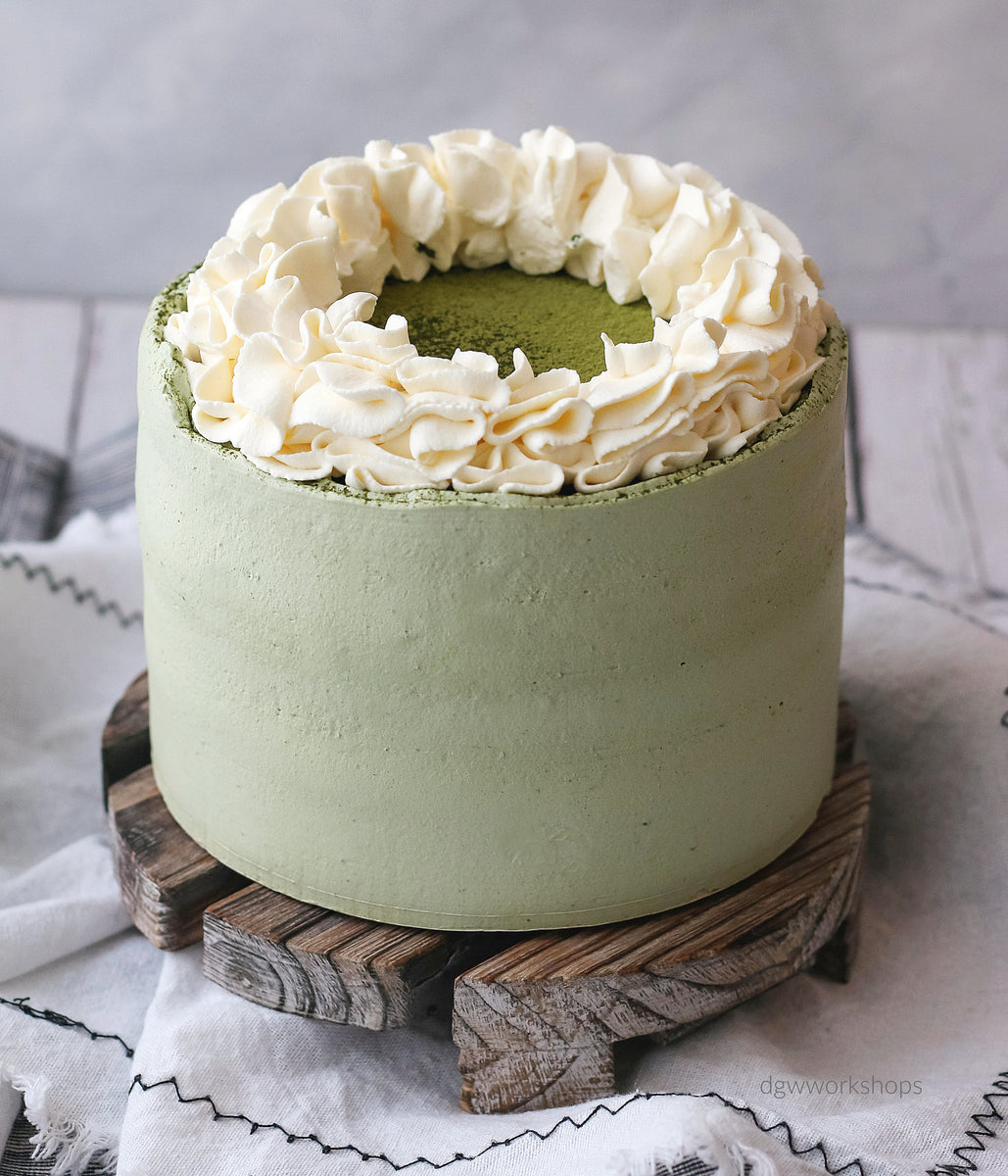 Hands-on Matcha (or Mango) Mochi Cream Cake with Matcha (or Mango) Jel ...
