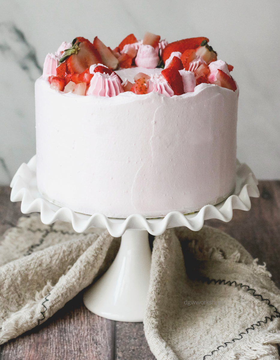 DGW x BOSCH - Hands-on Strawberry and Saffron Custard Cream Cake Works ...